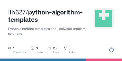 github lih627 python algorithm templates python algorithm templates