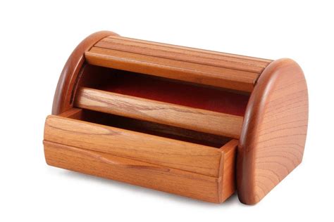 Roll Top Australian Red Cedar Jewellery Box Australian Jewelry Boxes