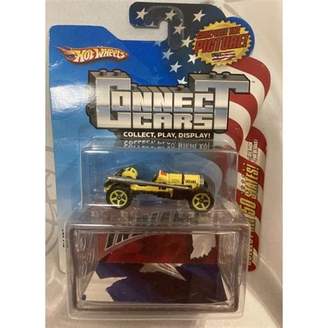 Hot Wheels Other Hot Wheels Connect Cars Indiana Old 3 Indy Race Car Yellow Die Cast 9 Of 5