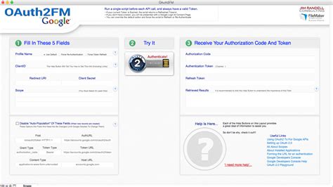 OAuth FM ForGoogleAPI By Jimrandell