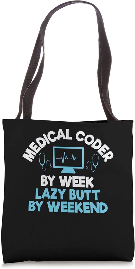 Medical Coder Funny Sayings Lover Medical Coding Expert Tote Bag Clothing Shoes