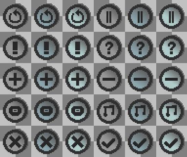Vector Icons And Simple Menu Gui By Gallantian