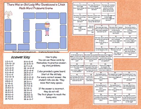 Classroom Freebies Too Math Word Problem Game
