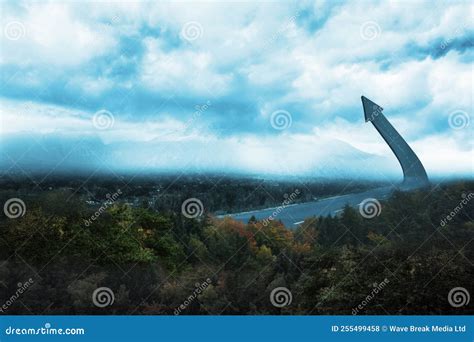 Road Turning Into Arrow Stock Illustration Illustration Of Highway