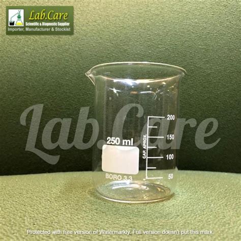 Glass Beaker Ml Normax Low Form Griffin Borosilicate Glass Marking Scale Graduated