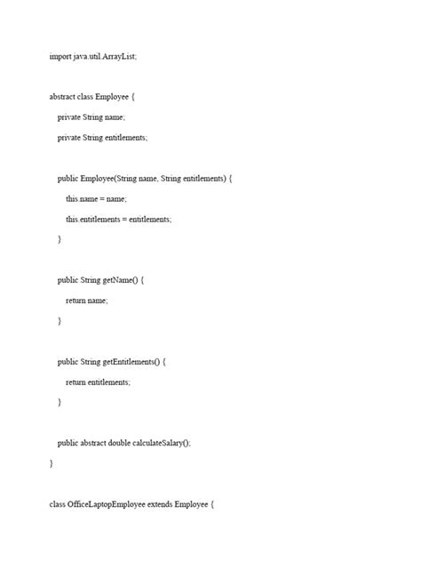 Java Programm Pdf Method Computer Programming Inheritance