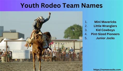 299 Legendary Rodeo Team Names For Wild West Inspiration Names Vaults