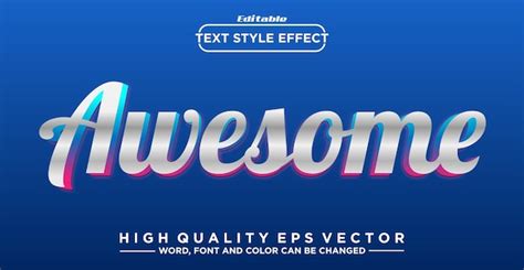 Premium Vector Awesome Text Effect Editable Text Effect