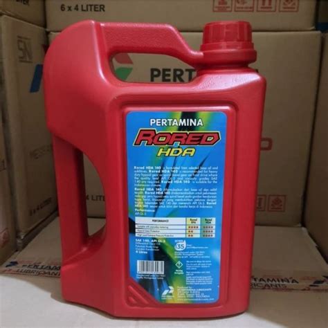 Jual Oli Gardan Transmisi Pertamina Rored Hda 140 4l Shopee Indonesia