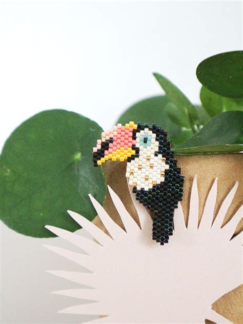 Perles Miyuki Comment Tisser Une Broche Toucan Marie Claire