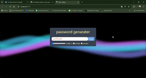 Sanju Ghosh On Linkedin Passwordgenerator Techalphatask Reactjs