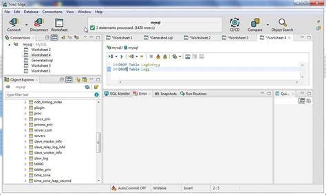 Using Toad Data Modeler With Toad Edge For MySQL 5 X II