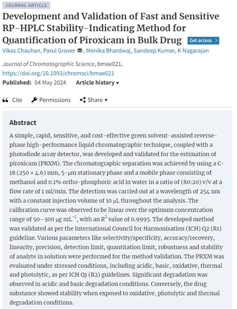 Vikas Chauhan On Linkedin Excited To Share That My Research Article