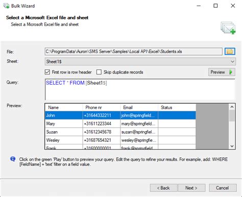 Send Bulk Messages Using The Bulk Wizard Auron Software