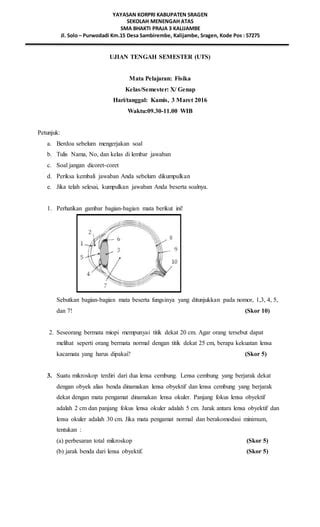 Soal Ulangan Harian 1 PDF