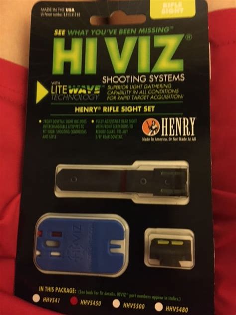 Henry H003t 22 Lr Pump Action Rilfe Came In Today And My Hi Viz Sights