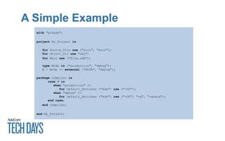 Tech Days 2015 Multi Language Programming With GPRbuild PPT