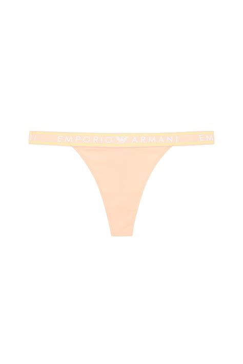 Emporio Armani Underwear엠포리오 아르마니 언더웨어 여성 라인 로고 밴딩 코튼 티팬티 Si