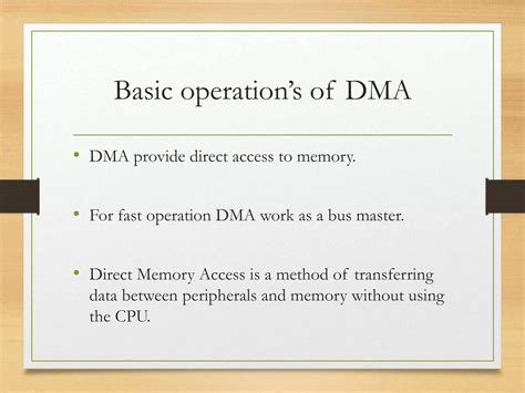Direct Memory Access Pptx