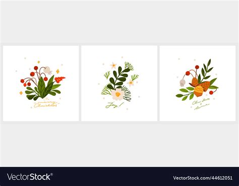 Hand Drawn Abstract Graphic Merry Christmas Vector Image
