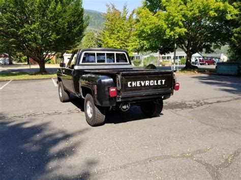 1977 Chevy Ck10 Scottsdale Stepside 4x4 Classic Chevrolet Ck10 1977
