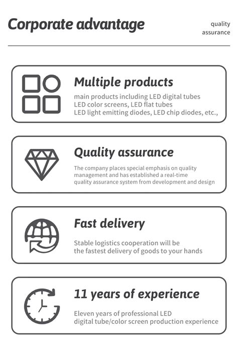 Custom Segment Led Industrial Instruments Display Customized Seven Segment Led Display Module