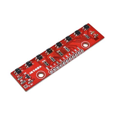 추적 모듈 Arduino 용 적외선 감지 센서 모듈 8 채널 적외선 감지기 사냥 모듈 8 비트 센서 모듈 공영 방송