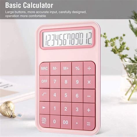 Desktop Calculator 12 Digit Large Display Battery Grandado
