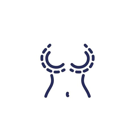 Premium Vector Breast Implants Icon Line Vector