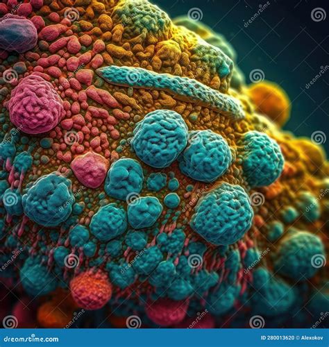 Yeast Cells Interacting With Culture Medium Illustrating Biochemical