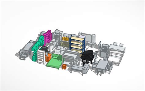 3d Design Library Furniture 1 Tinkercad