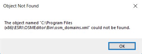 Missing Osm Domains Xml In Issue Esri Arcgis Osm Editor Github