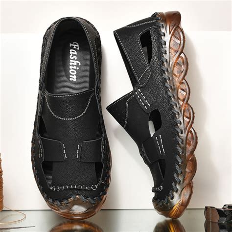 Men Genuine Leather Soft Slip Resistant Sole Casual Shoes