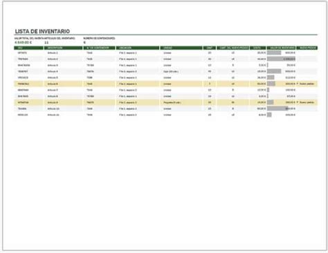 Tarjeta de almacén Excel PlantillasOffice Net
