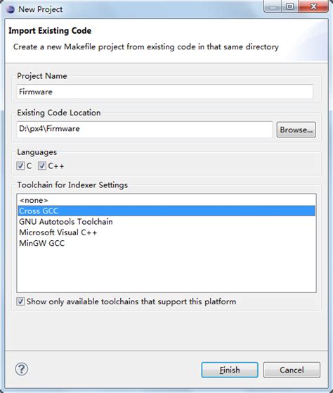 Px4pixhawk 快速成为开发者（windows）eclipse中打开pixhawk源码 Csdn博客