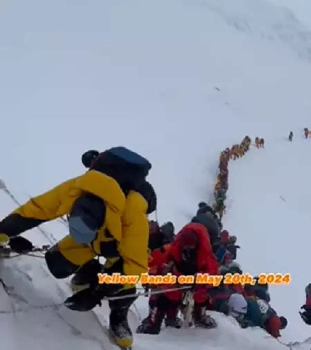 Traffic Jam On Mt Everest As Climbers Take Advantage Of Weather Window