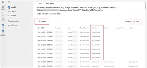 Find All Deletion Events In Sharepoint Online Denis Molodtsov Blog