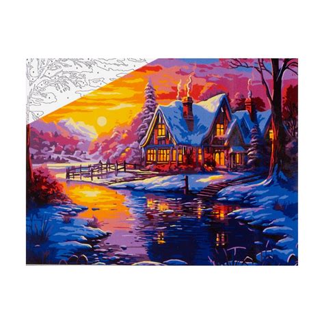 Набор для творчества "Картина по номерам", LORI, на картоне, в ...
