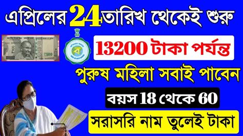 24 শে এপ্রিল থেকে শুরু নতুন প্রকল্পে 13200 টাকা পর্যন্ত ব্যাঙ্কে মমতার