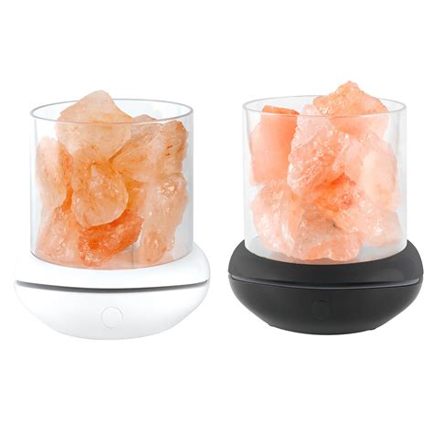 Himalayan Salt Diffuser Lamp Oil Diffuser Sprayer With Colorful Light