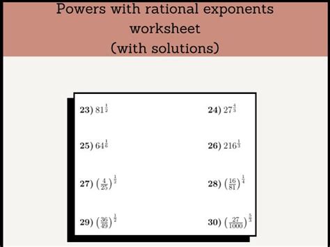 Roots Powers Surds Bundle Teaching Resources