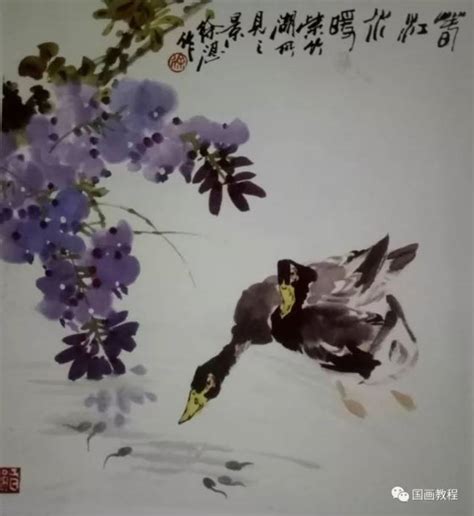 徐湛荷花 六尺大写意荷花图片 写意荷花斗方 第8页 大山谷图库