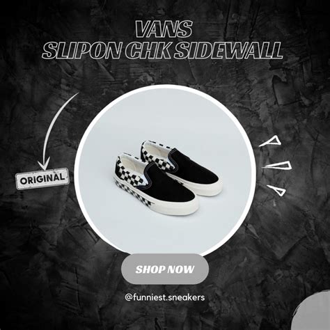 Jual Vans Slipon Sidewall Checkerboard Original Global Shopee Indonesia