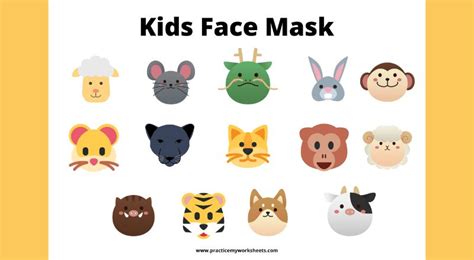 World Animal Day Animal Face Mask Activity