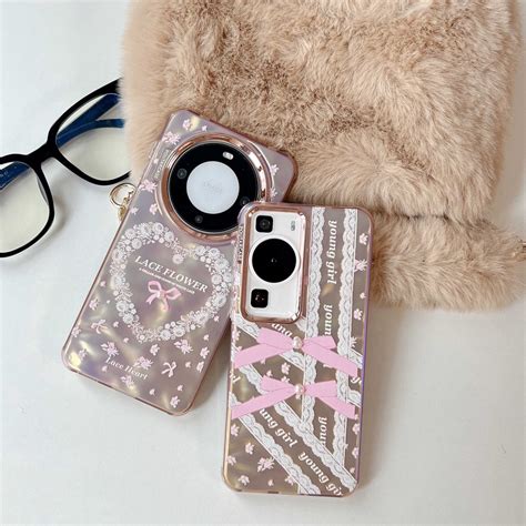 เคสโทรศัพท์มือถือแบบนิ่ม Tpu ใส กันกระแทก ลายหัวใจ โบว์ สีชมพู สําหรับ
