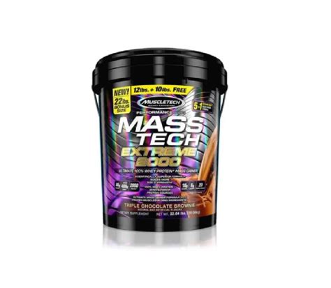 Proteina Muscletech Mass Tech Extreme 2000 22 Libras Cubeta Chutamax