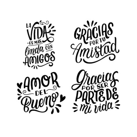 Colección De Stickers De Lettering Dia Del Amor Y La Amistad Vector