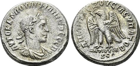 Roman Province Tetradrachm Antioch Philip II 247 249 Eagle Ss MA Shops