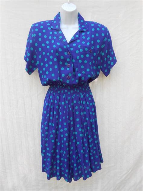 1980s 80s Polka Dot One Piece Short All Summer Fun Vintage Valley