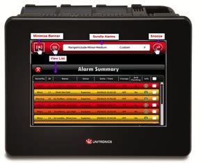 Alarm Management System Added To Unitronics UniStream Manufacturing AUTOMATION